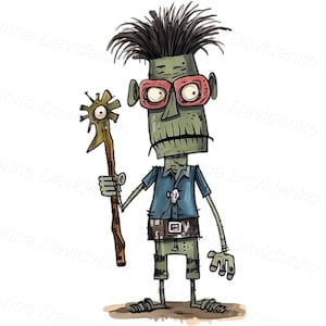 Collection of Funny Cartoon Zombie PNG Clipart, Halloween Scary Creepy ...