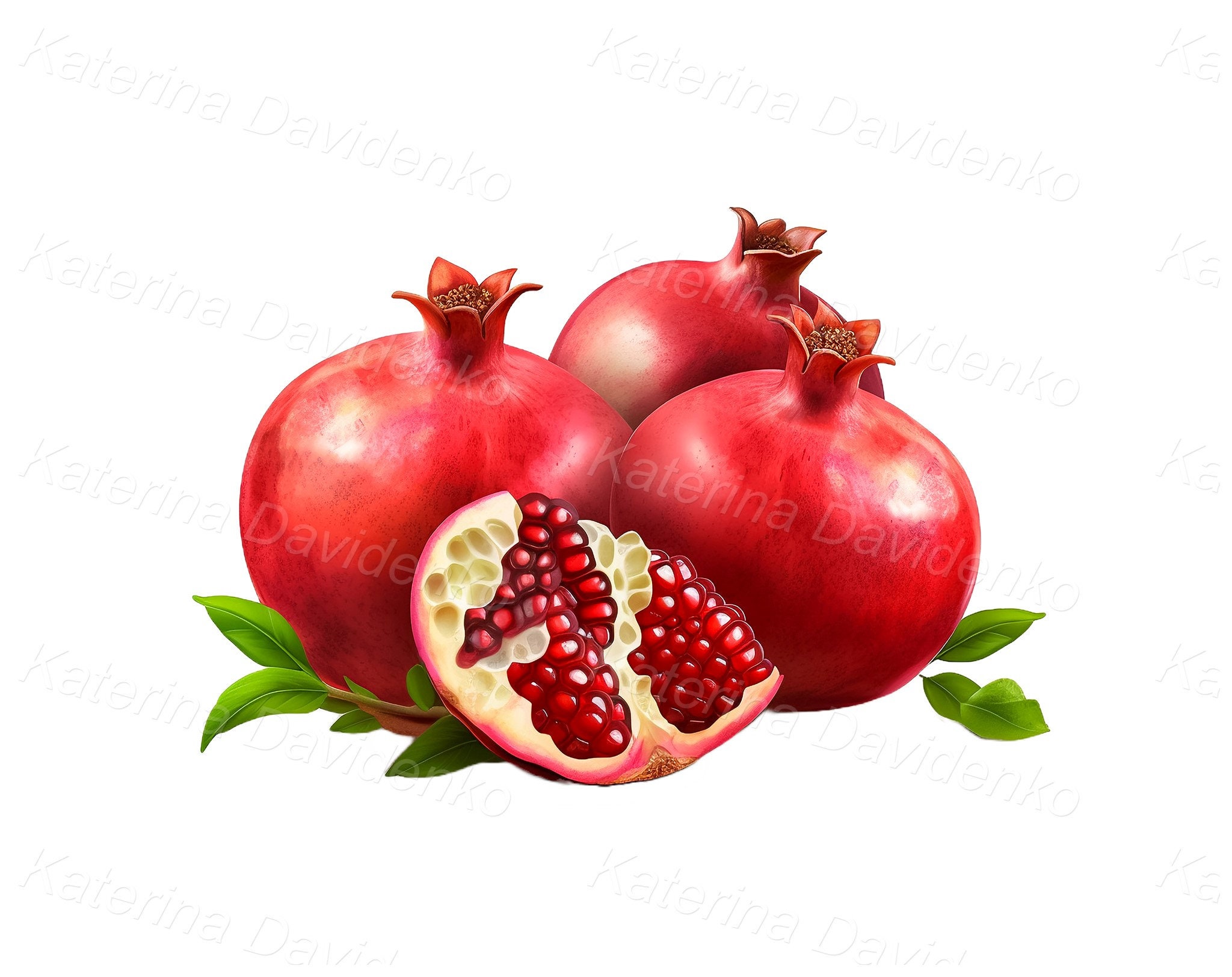 Realistic Fresh Fruits PNG Clipart Collection, Close-up Isolated ...