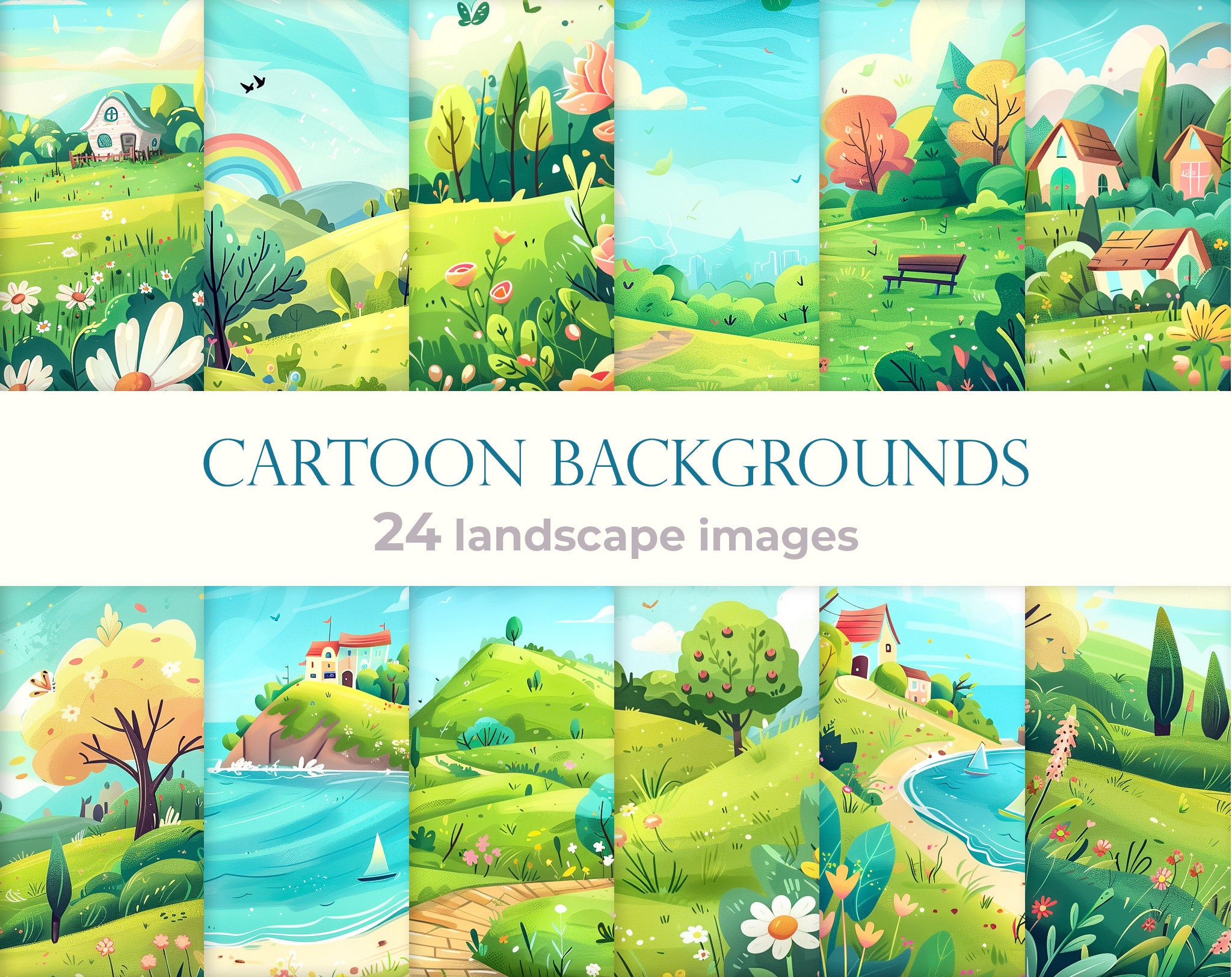 Cartoon Background Scenery