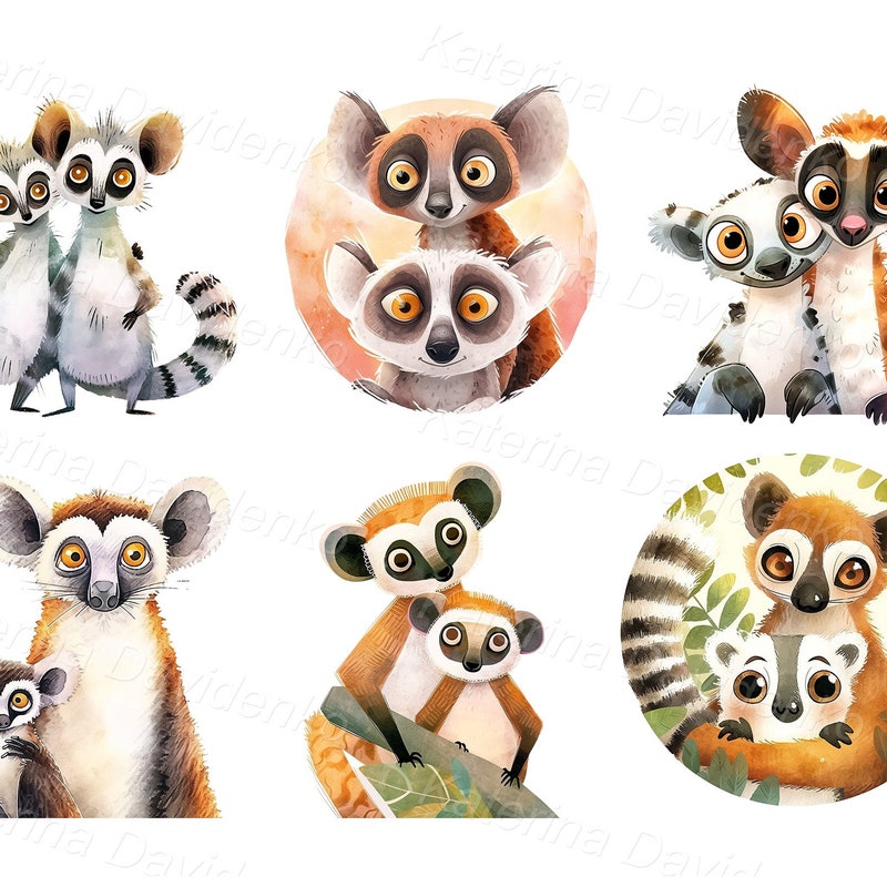 Lemur Print - Etsy