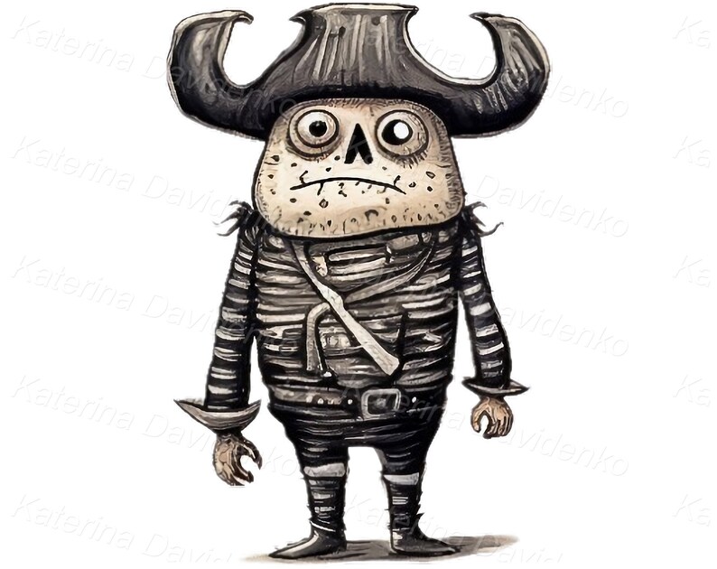 Cartoon Zombie Pirates of Caribbean PNG Clipart Collection. Funny ...