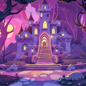 Cartoon Backdrops Children's Book Whimsical Scene Cartoon Backgrounds ...