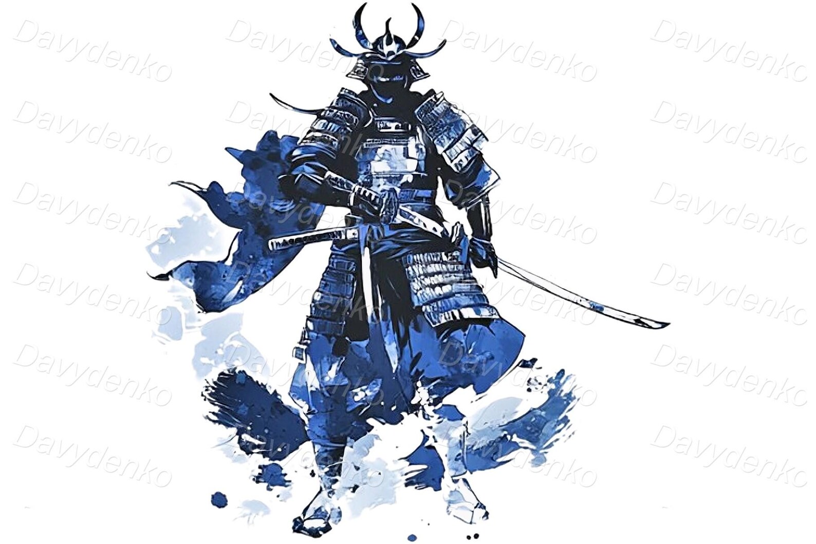 Samurai Transparent Png Set, Japanese Warrior, Samurai Clipart, Digital ...