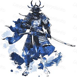 Samurai Transparent Png Set, Japanese Warrior, Samurai Clipart, Digital ...