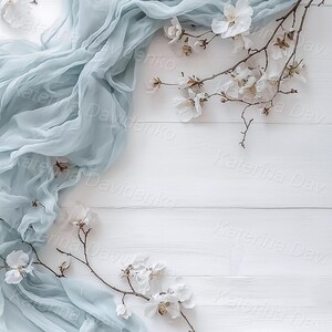 Boho Flat Lay Mockup Bundle. Frames Made of Flowers and Fabric on ...