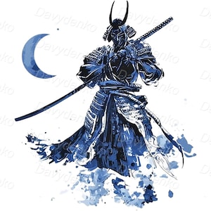 Samurai Transparent Png Set, Japanese Warrior, Samurai Clipart, Digital ...