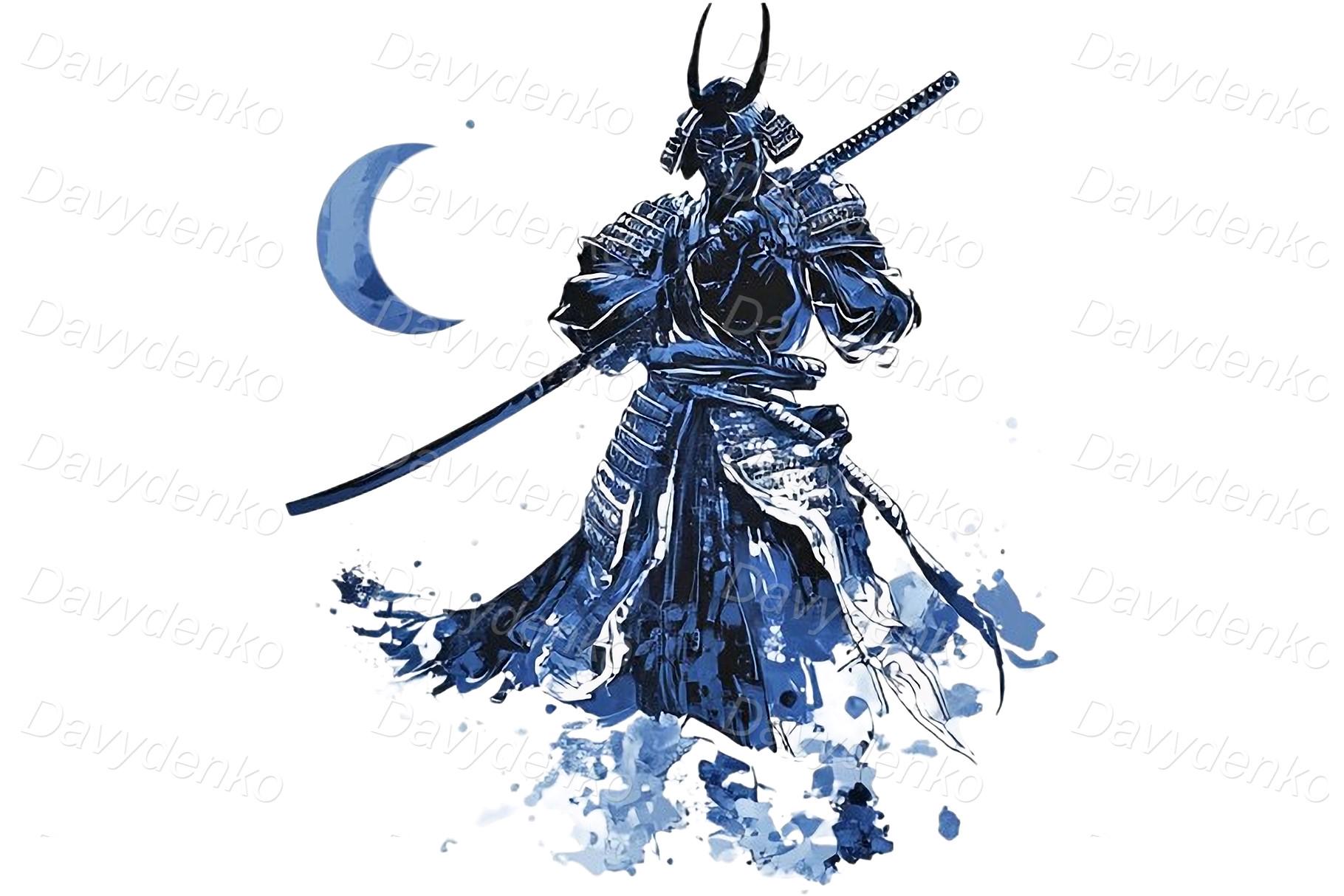Samurai Transparent Png Set, Japanese Warrior, Samurai Clipart, Digital ...