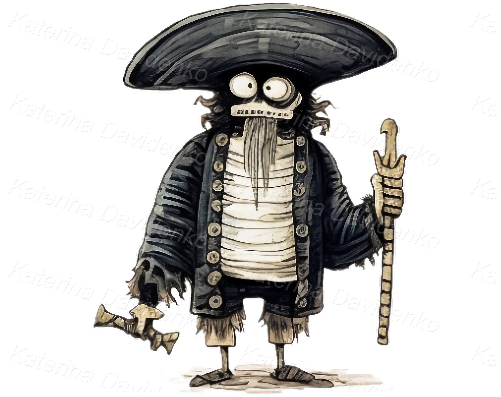 Cartoon Zombie Pirates of Caribbean PNG Clipart Collection. Funny ...
