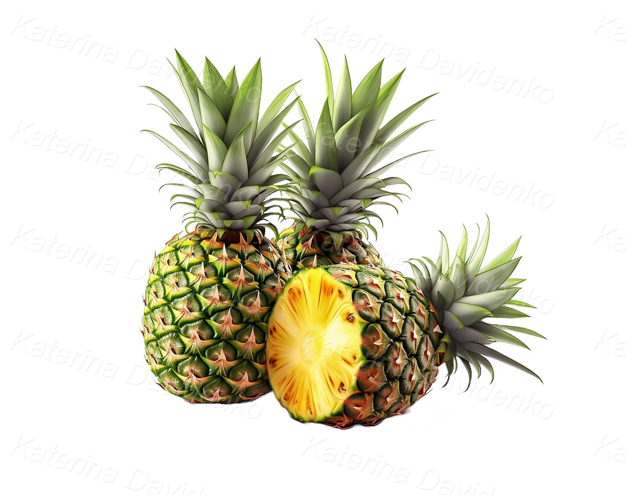 Realistic Fresh Fruits PNG Clipart Collection, Close-up Isolated ...