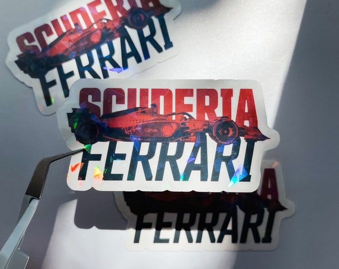 Ferrari F1 Decorative Sticker for Laptops and Hydroflask Water, Scratch ...