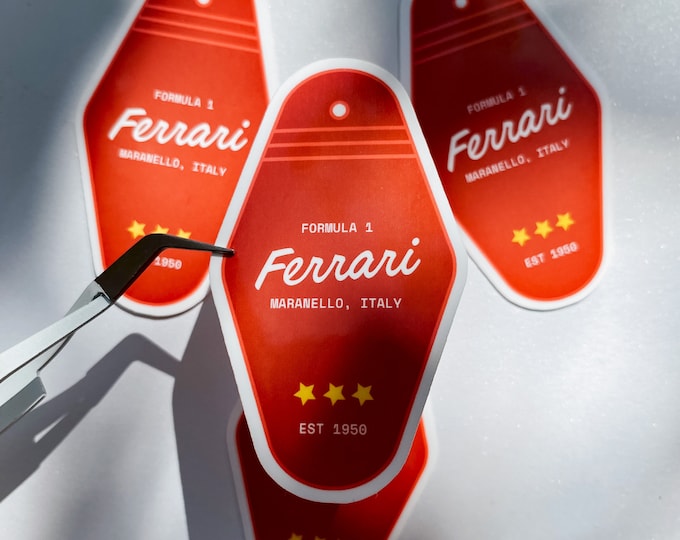 Ferrari F1 Decorative Sticker for Laptops and Hydroflask Water, Scratch ...