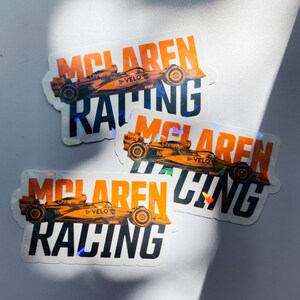 Formula 1 Duotone Holographic Waterproof Sticker - F1 Mclaren Racing ...