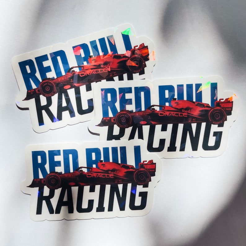 Formula 1 Duotone Holographic Waterproof Sticker - F1 Red Bull Racing ...