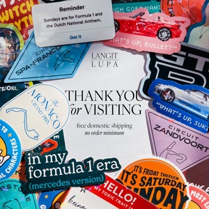 Formula 1 Motel Keychain Waterproof Sticker - F1 Mclaren HQ and Debut ...