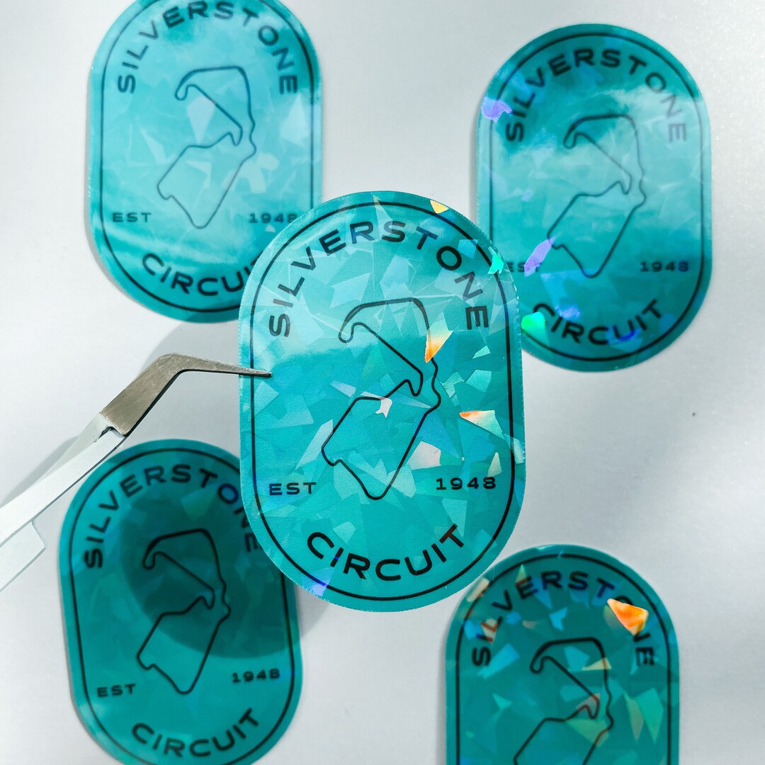 Formula 1 Track Holographic Waterproof Sticker - Silverstone, United ...