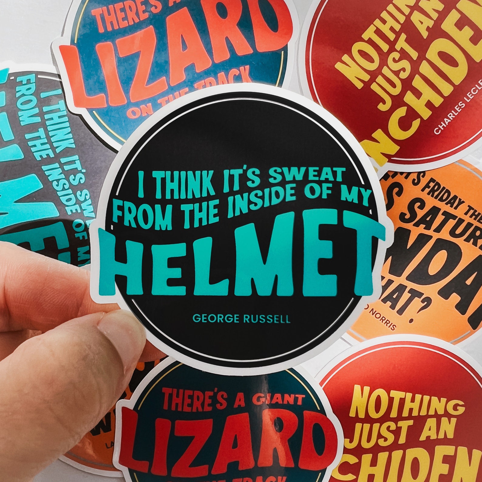 Formula 1 Funny Driver Quotes Sticker Bundle - Mclaren Red Bull ...