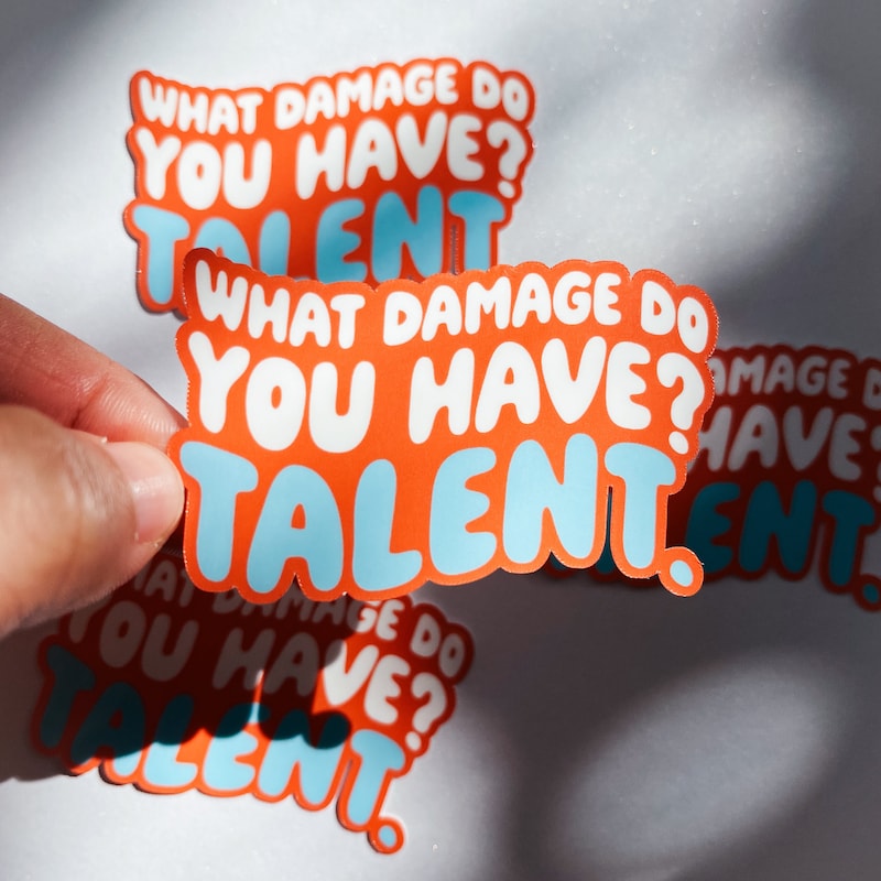 Typography Stickers - Etsy