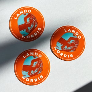 Formula 1 F1 Lando Norris Driver Helmet Waterproof Sticker - Decal for ...