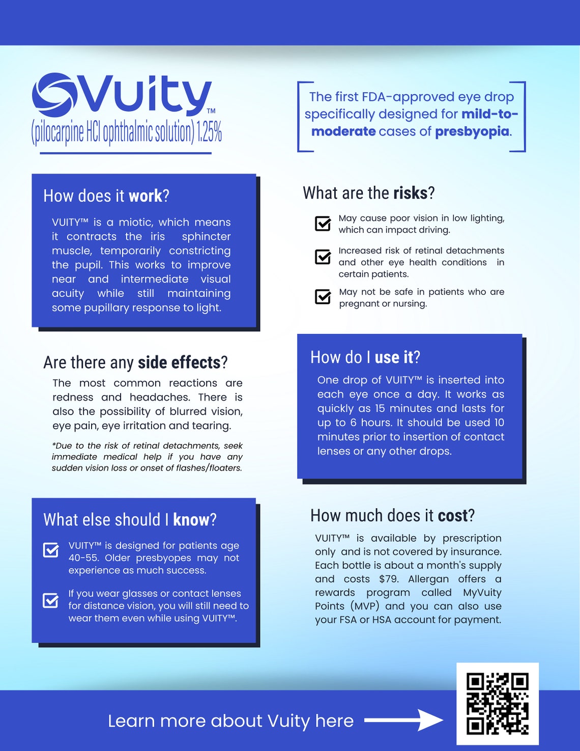 Vuity Fact Sheet for Optometrists - Etsy