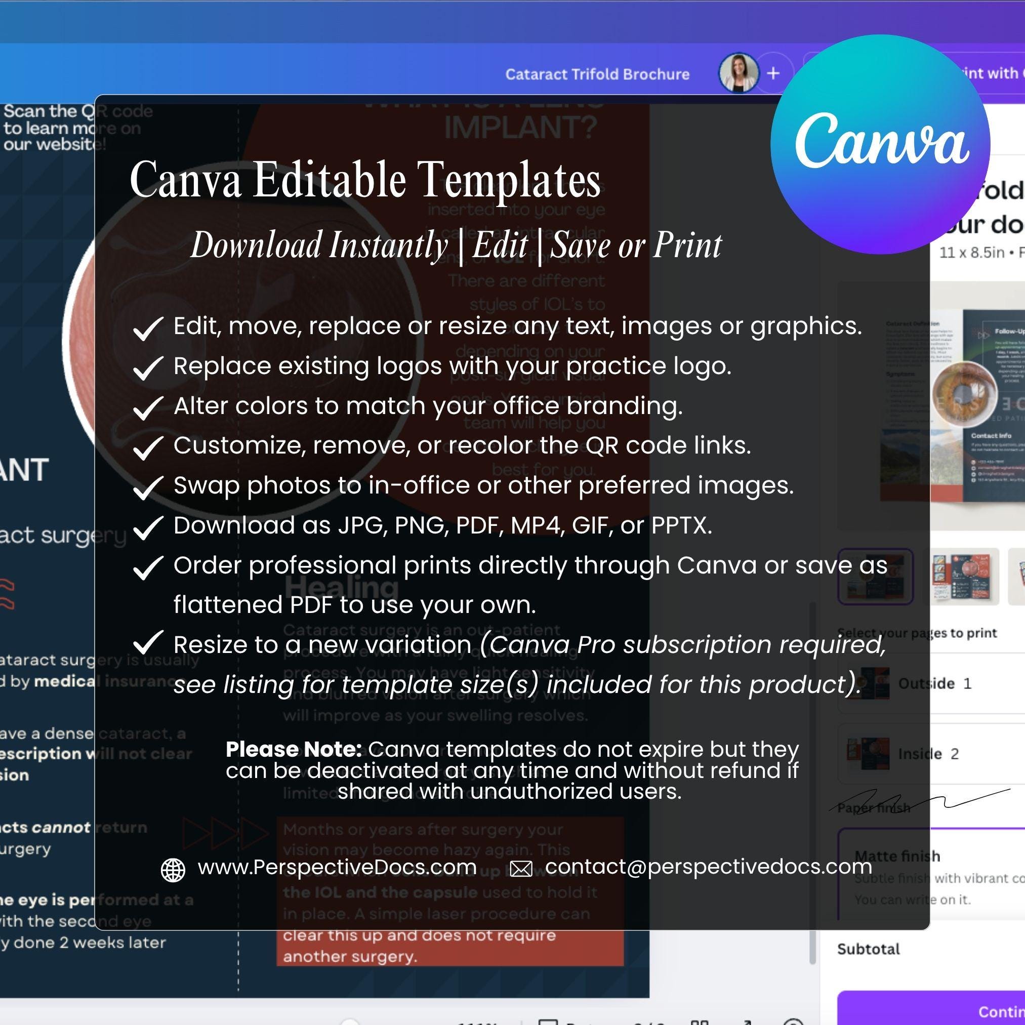 Editable Canva Template - Optometry Consultation Form for Doctors - Etsy