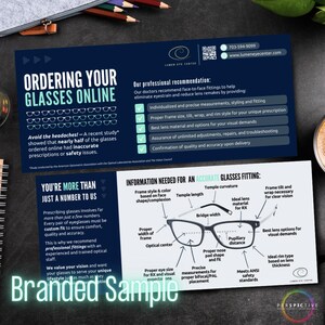 Online Glasses Ordering FAQ Card - Etsy