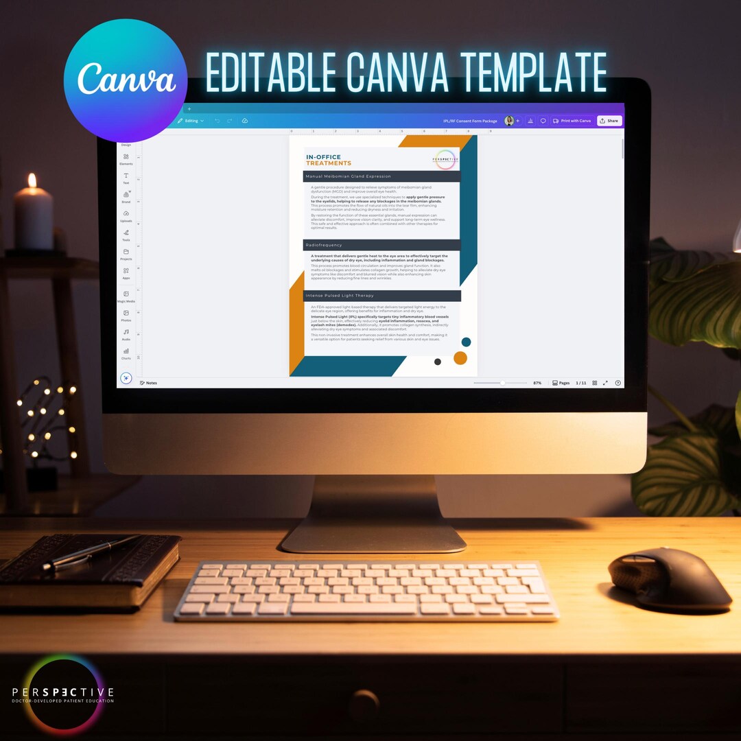 Editable Canva Template - IPL/RF Patient Consent Form Package - Etsy