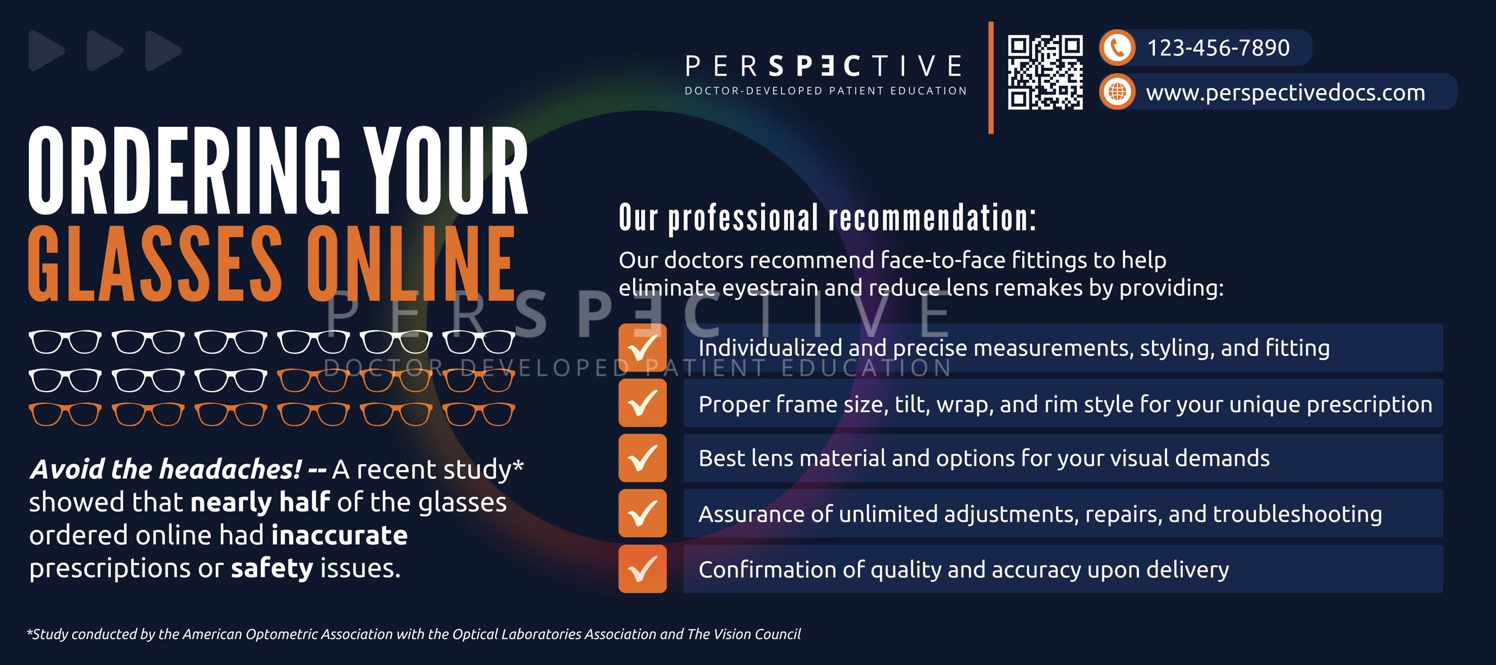 Online Glasses Ordering FAQ Card - Etsy