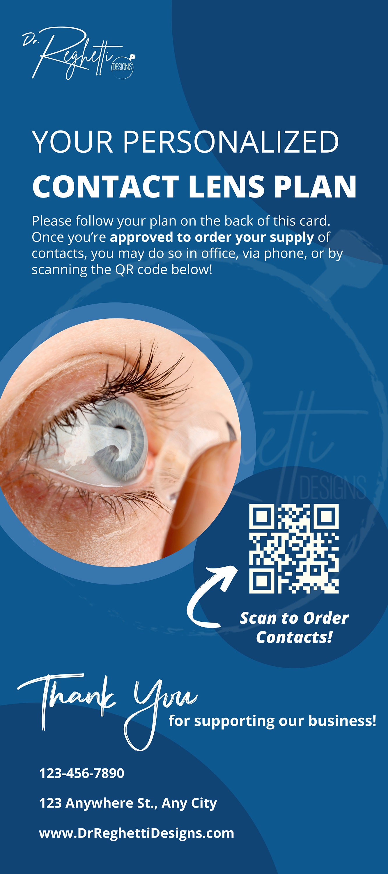 Contact Lens Regimen Cards for Optometrists - Etsy