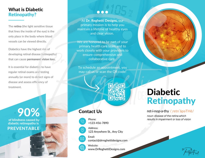 Diabetic Retinopathy Brochure - Etsy