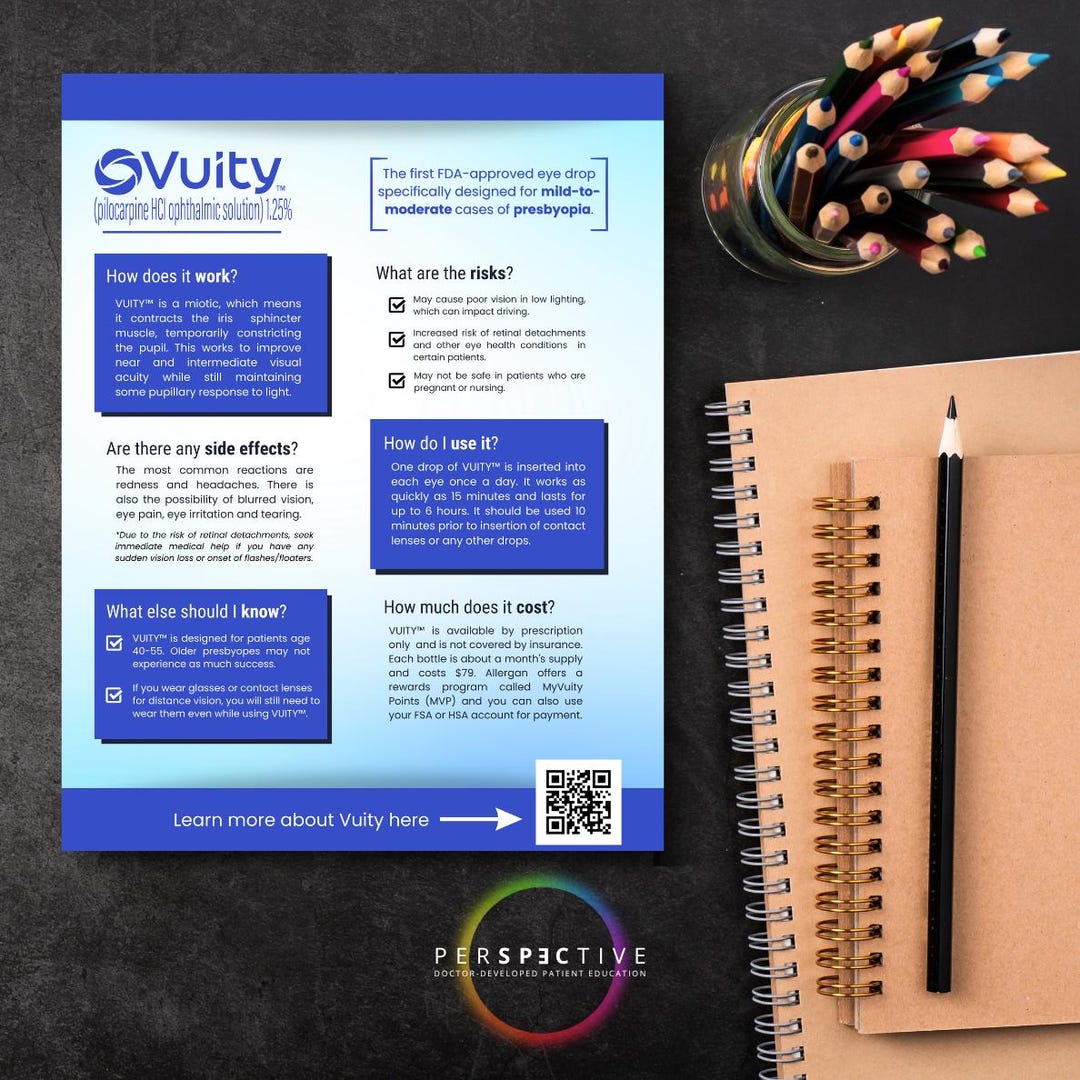 Vuity Fact Sheet for Optometrists - Etsy