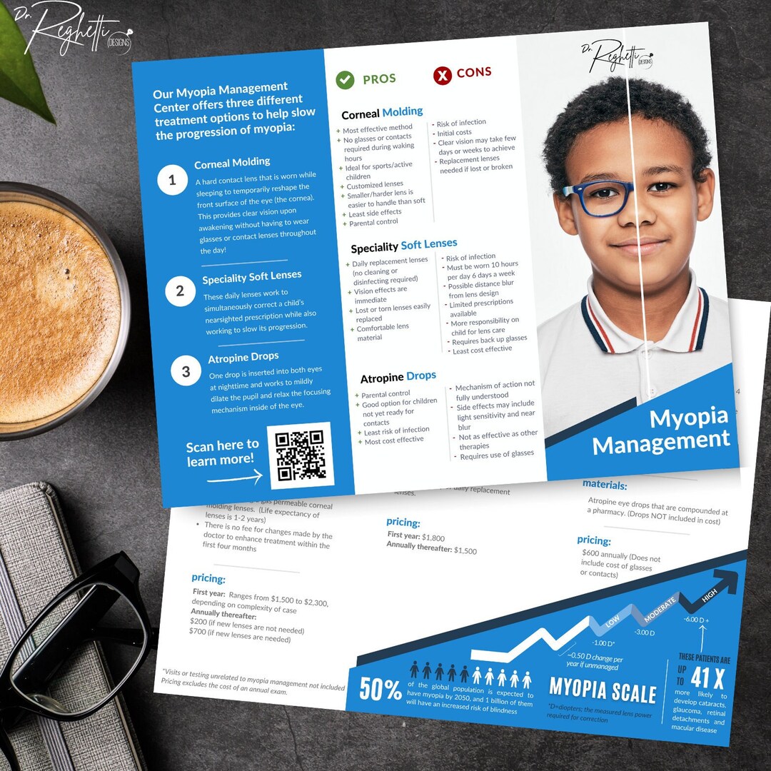 Myopia Management Brochure Option 2 - Etsy