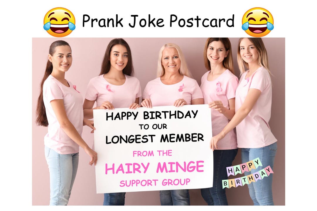 Funny Rude Postcard: Dirty Prank Joke Birthday Card Gift Inappropriate ...