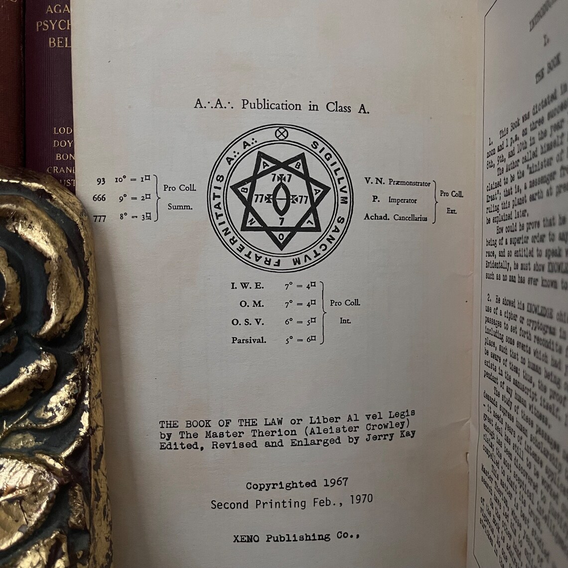 Liber Al Vel Legis by Master Therion Aka Aleister Crowley - Thelema ...