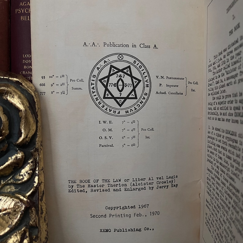 Liber Al Vel Legis by Master Therion Aka Aleister Crowley - Thelema ...