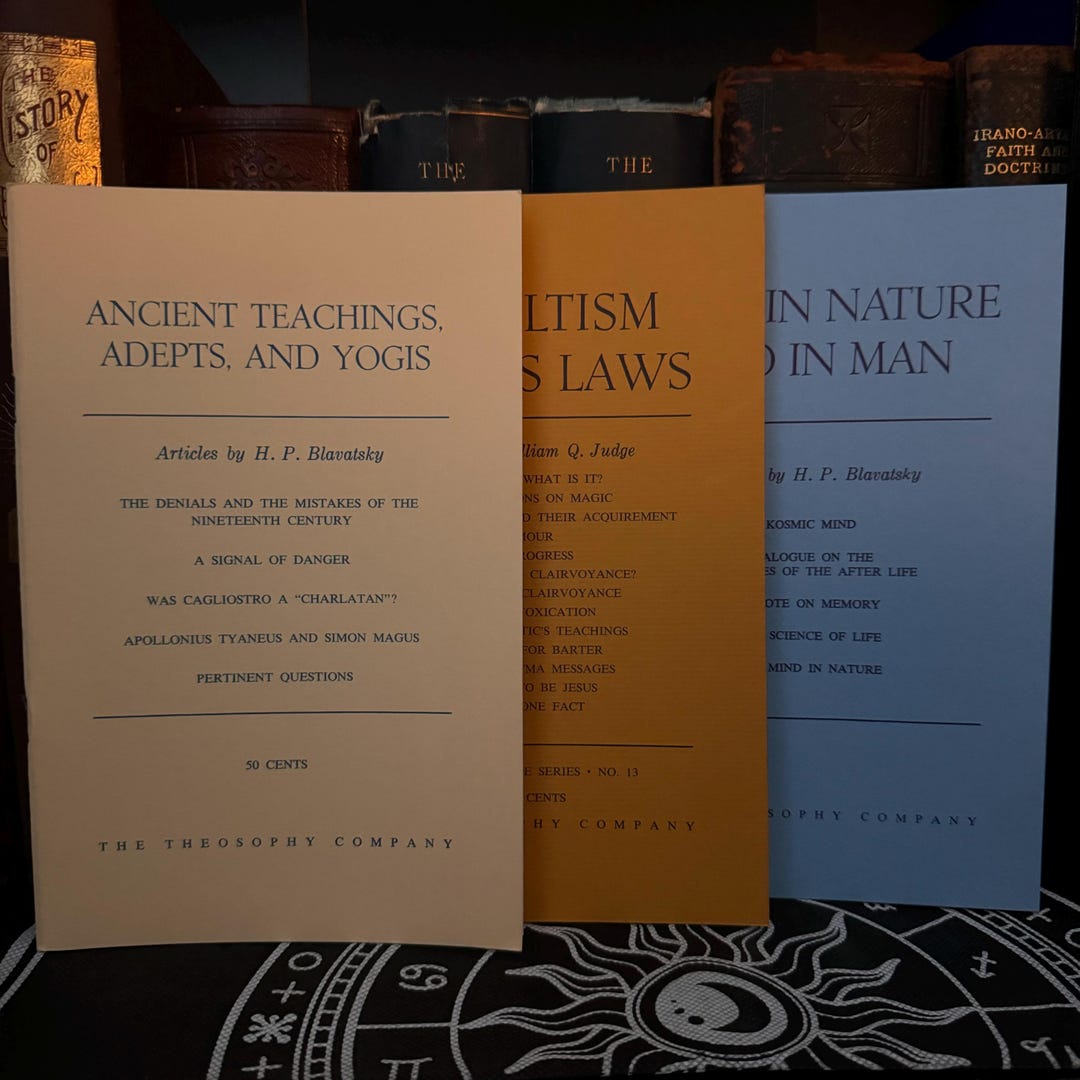 THEOSOPHY PAMPHLET LOT of 3 - Occult Books Hermeticism Freemasonry ...
