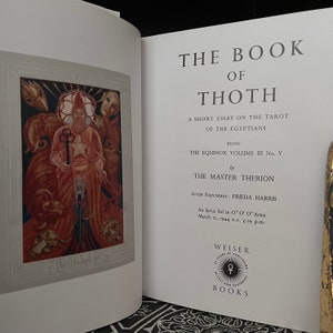 The Book of Thoth Small Vintage Thoth Deck, by Aleister Crowley Thelema, Occult, Golden Dawn ...