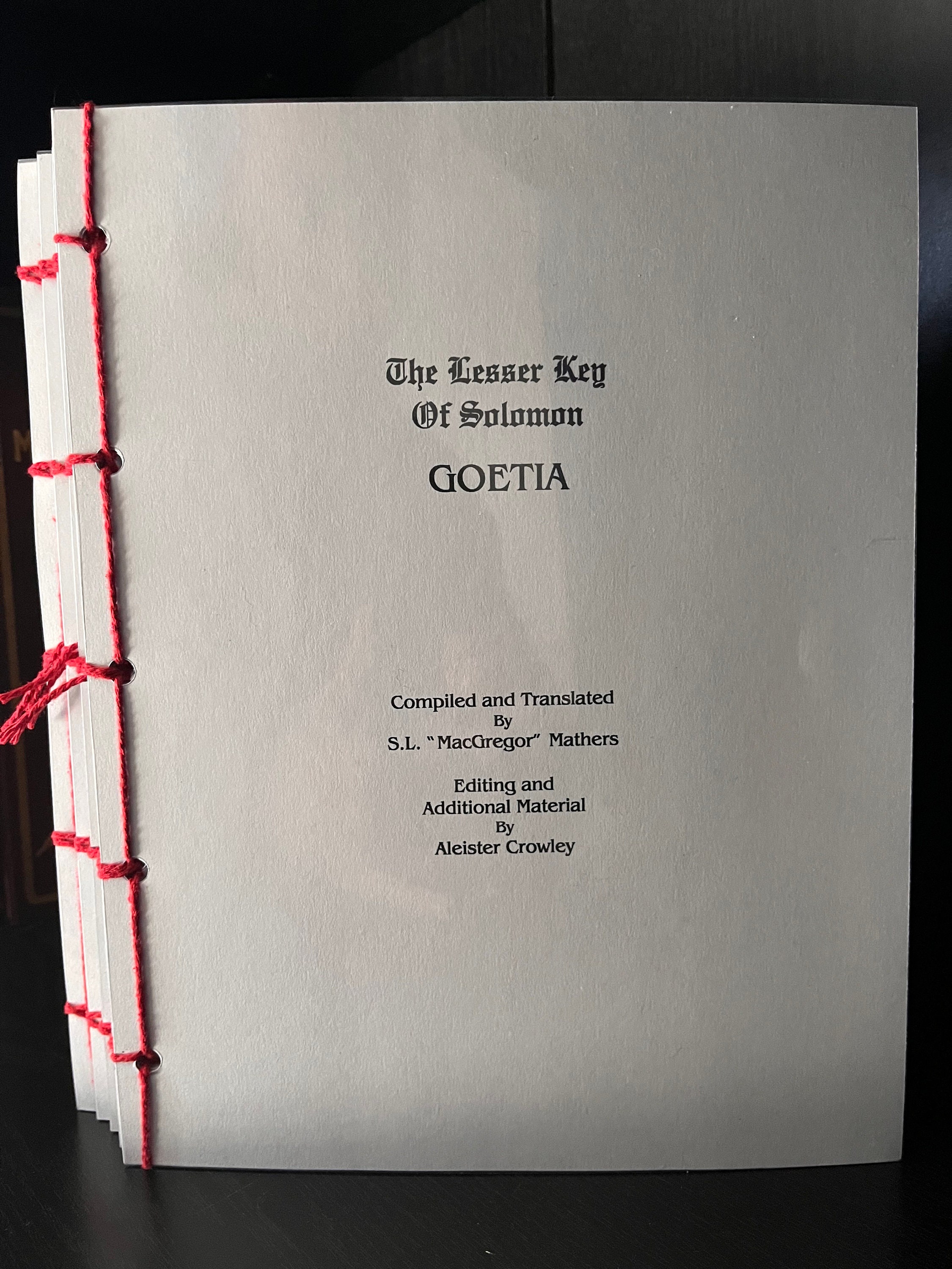 The Lesser Keys of Solomon Goetia Vol. 1-5, by S.L. Macgregor Mathers ...