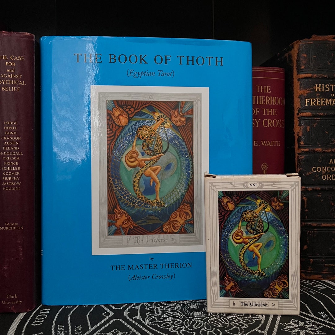 The Book of Thoth Small Vintage Thoth Deck, by Aleister Crowley Thelema, Occult, Golden Dawn ...