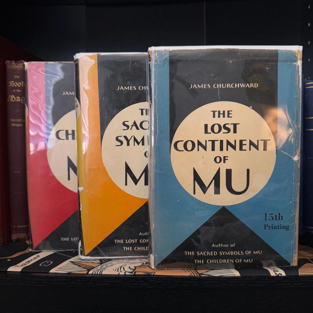 James Churchward Atlantis Lemuria Books Lot - Esoteric Freemasonry New ...