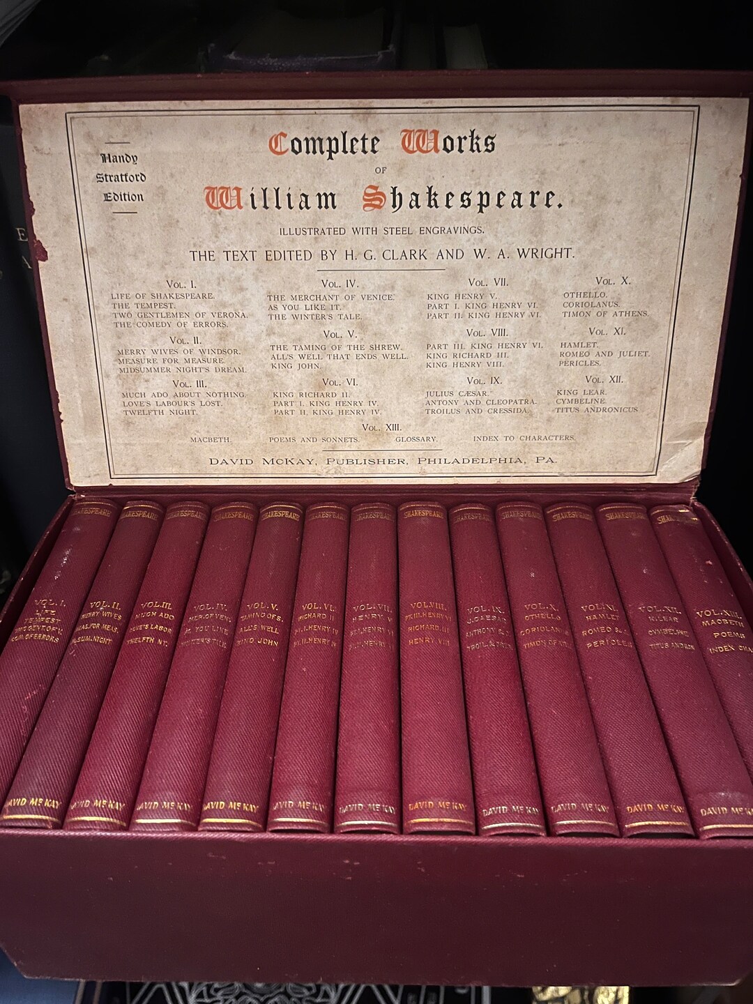 Complete Works of William Shakespeare Box Set Victorian - Etsy