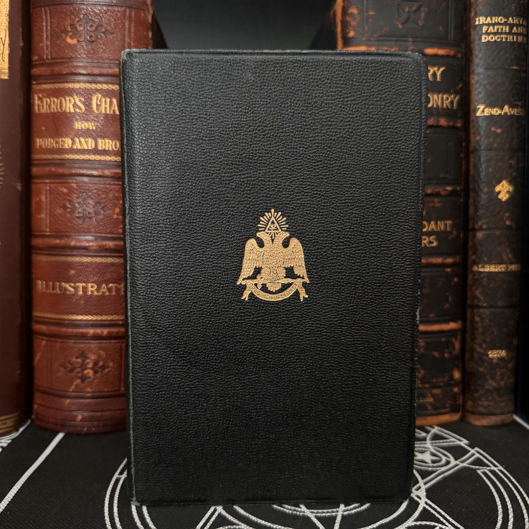 SCOTTISH RITE MASONIC Bible 1951 Occult All Seeing Eye Hermeticism ...