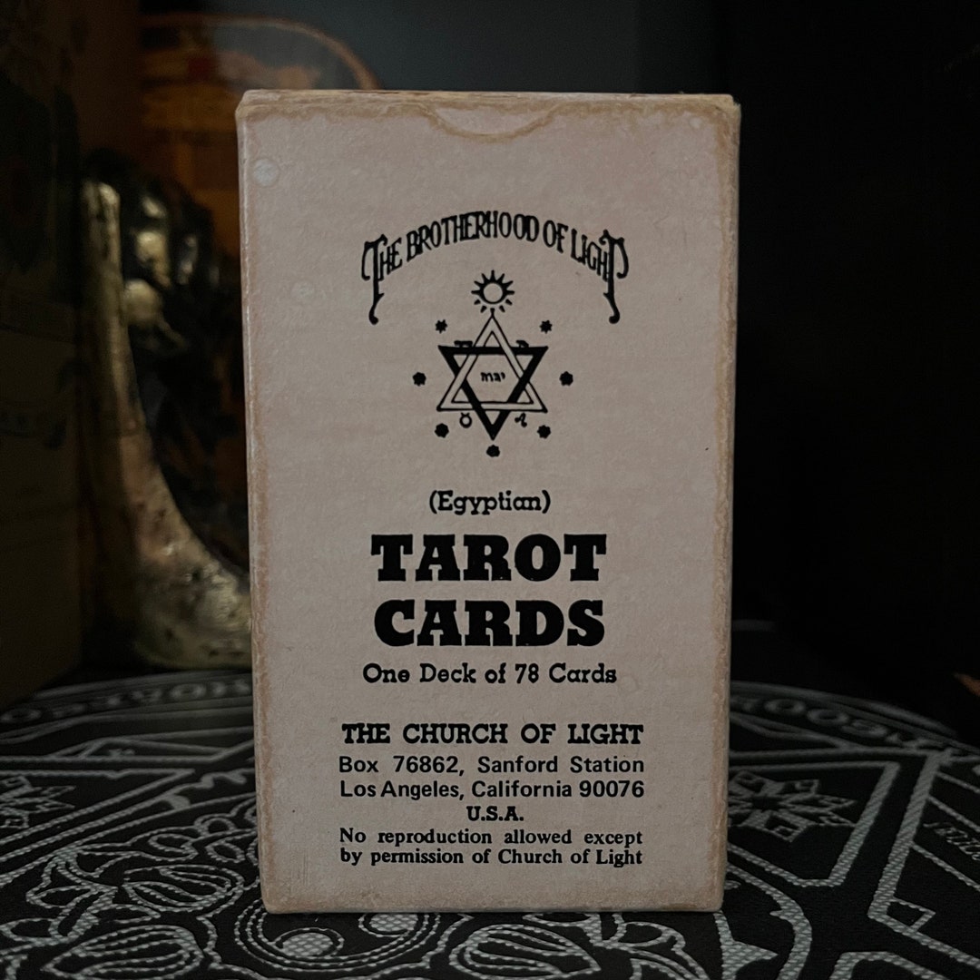 The Brotherhood of Light Egyptian Tarot C.C. Zain ** Rare ...
