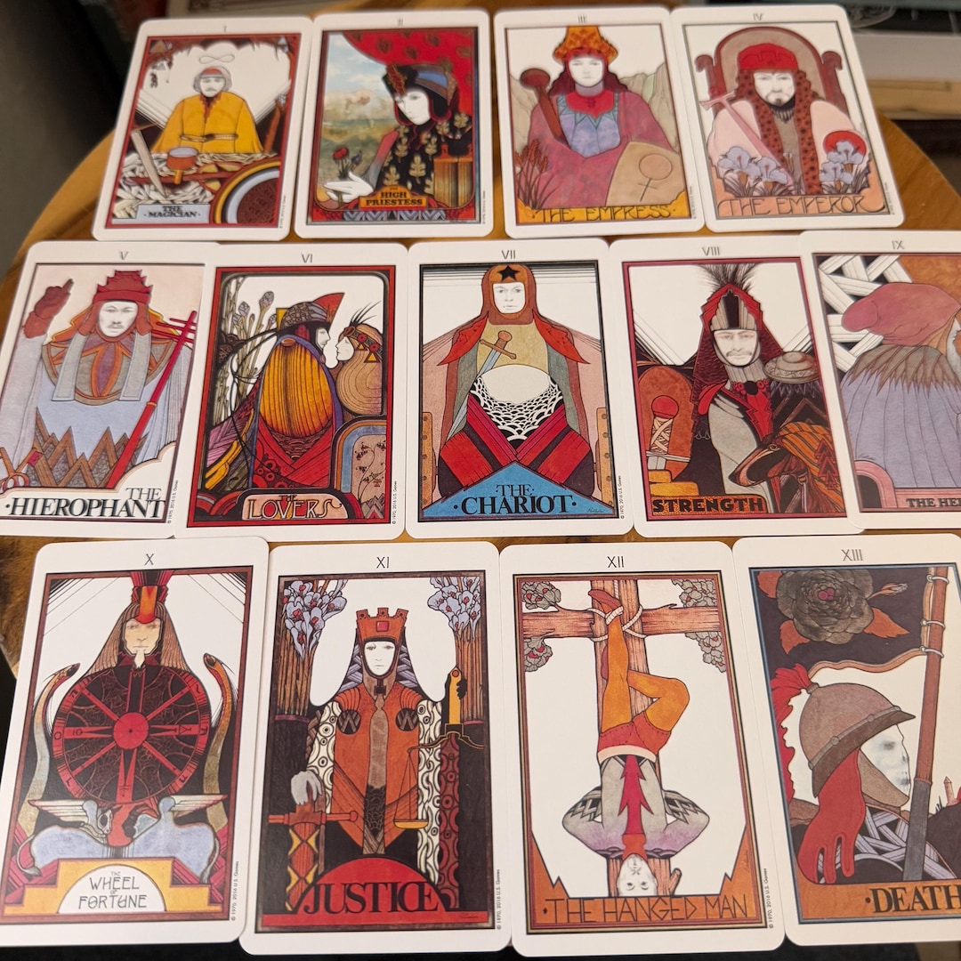 Aquarian Tarot in a Tin Deck Divination Tarot Cards Esoteric New Age ...