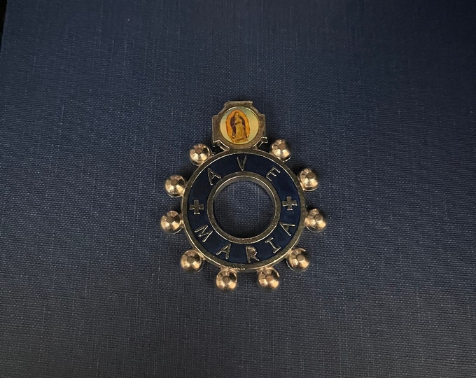 Antique Ave Maria Rosary Ring - Catholic Rosary, Bible, Yeshua, Hail ...