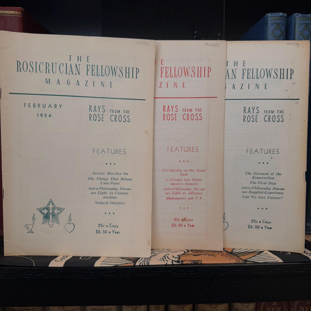 The Rosicrucian Magazine 1954 3 Vols. - Scarce Rosicrucian AMORC New ...