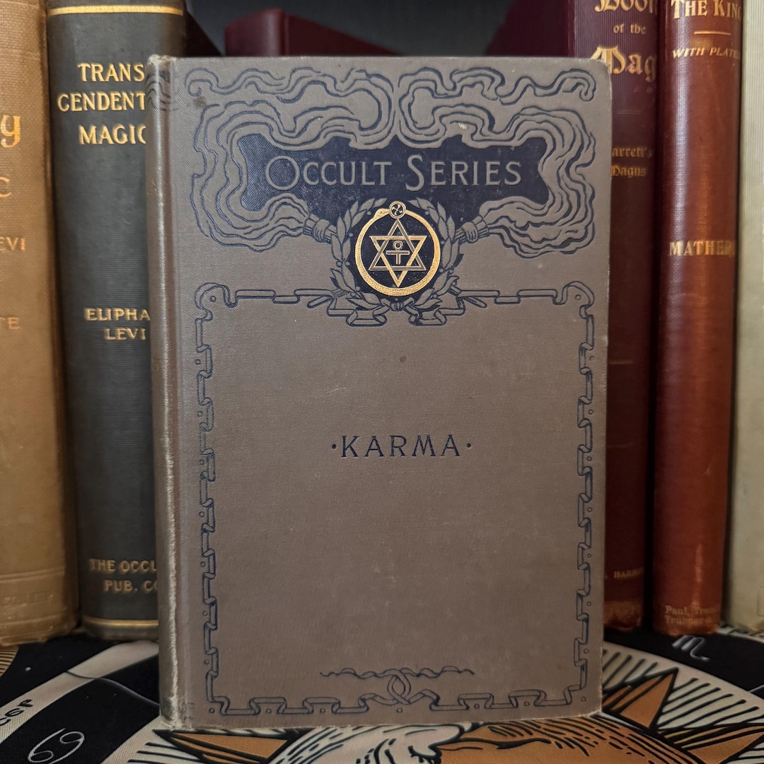Karma, AP Sinnett 1889 Scarce Eastern Occult Metaphysics New Age ...