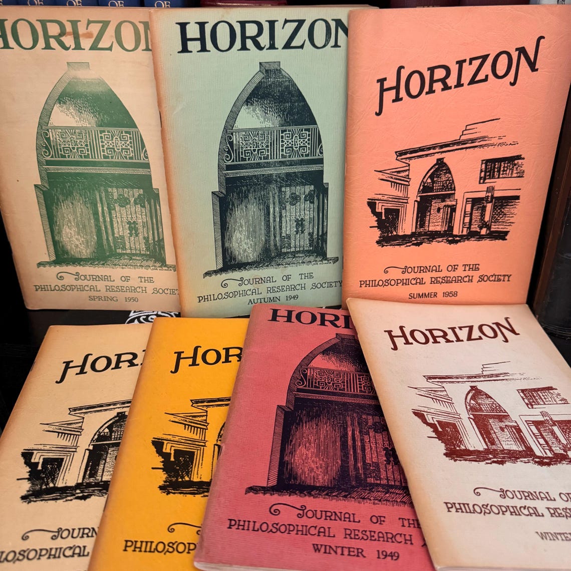 Horizon Journal Lot, Manly P Hall Philosophical Research Society ...