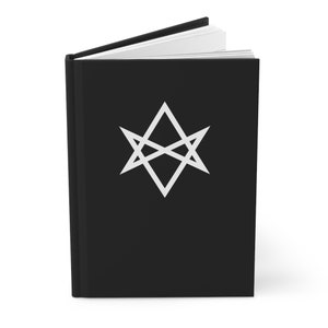 Unicursal Hexagram Hardcover Matte Journal - Thelema, Ritual Book ...