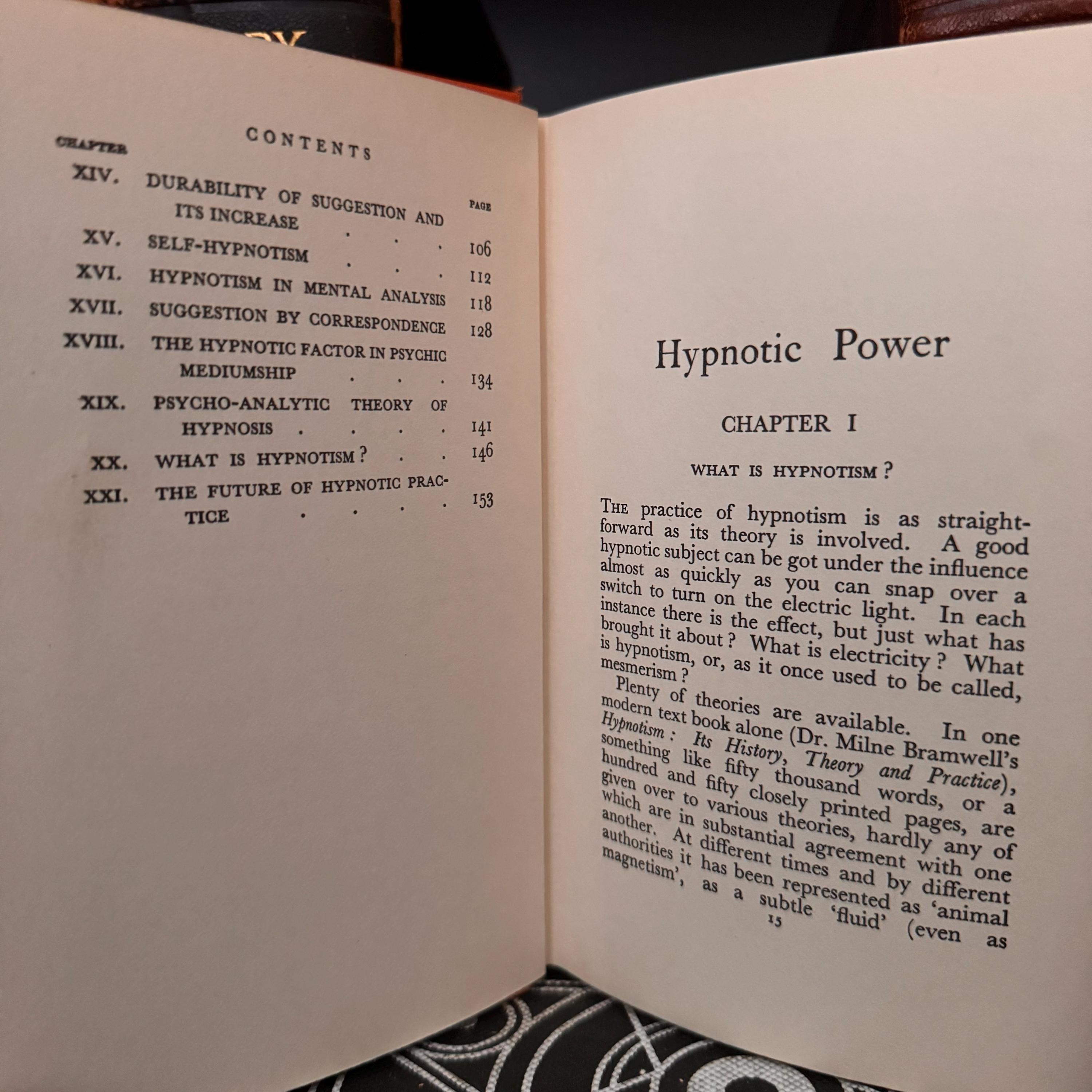 1937 Hypnotic Power - Occult Books Mesmerism Book Hermetic Temple Zodiac Astrology Divination ...