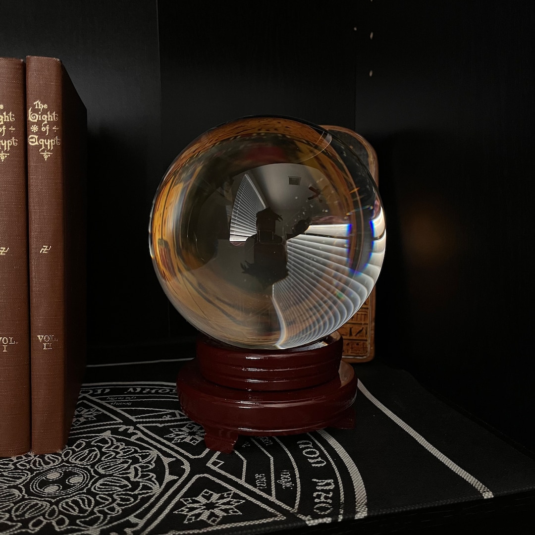 Clear Crystal Ball (150mm) - Divination, Golden Dawn, Elemental Weapons ...